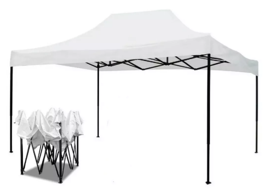 JARDIN GOODNICE GAZEBO 3X4.5M. CAÑO PLEGABLE BLANCO 21301 | Olivero Online